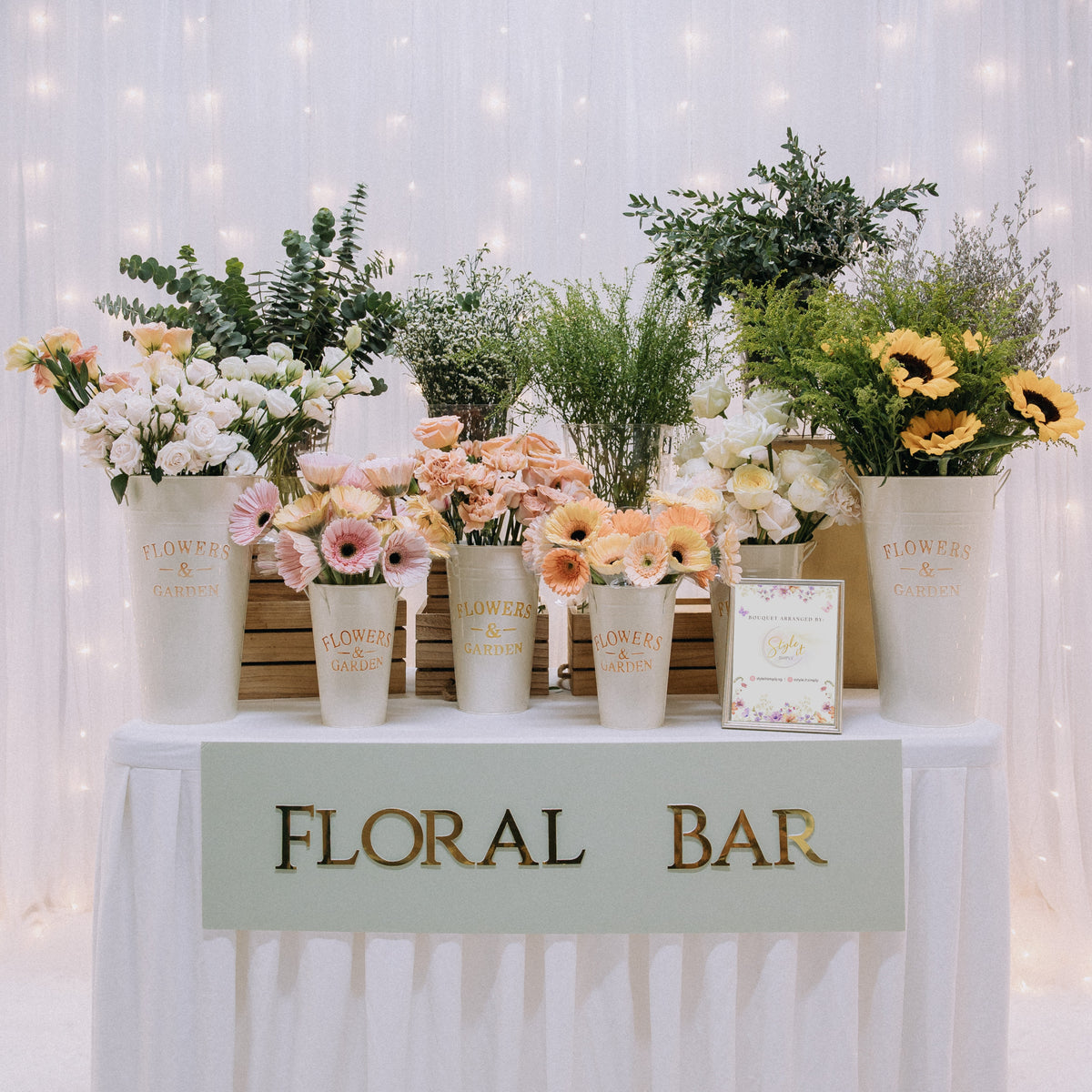 [Live Station] Fresh Flower Bar (Mini Bouquets) – Style It Simply