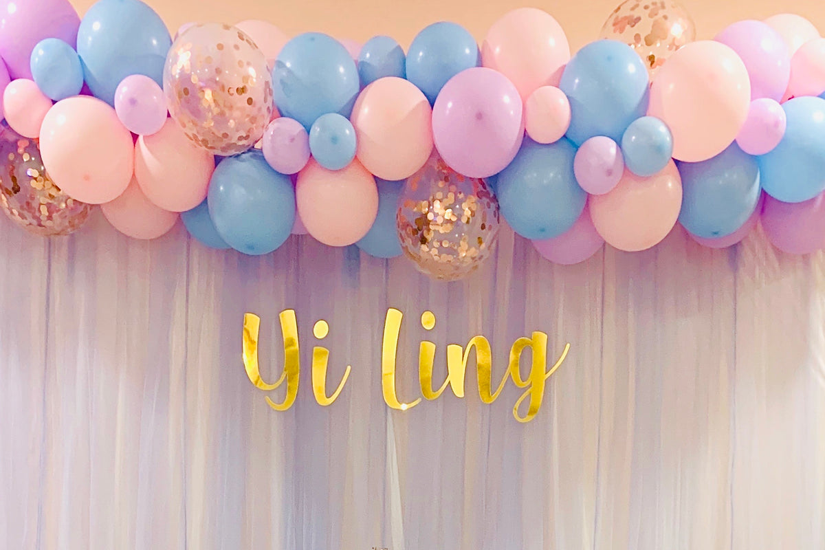 [60cm] Custom Laser-cut Name Banner – Style It Simply